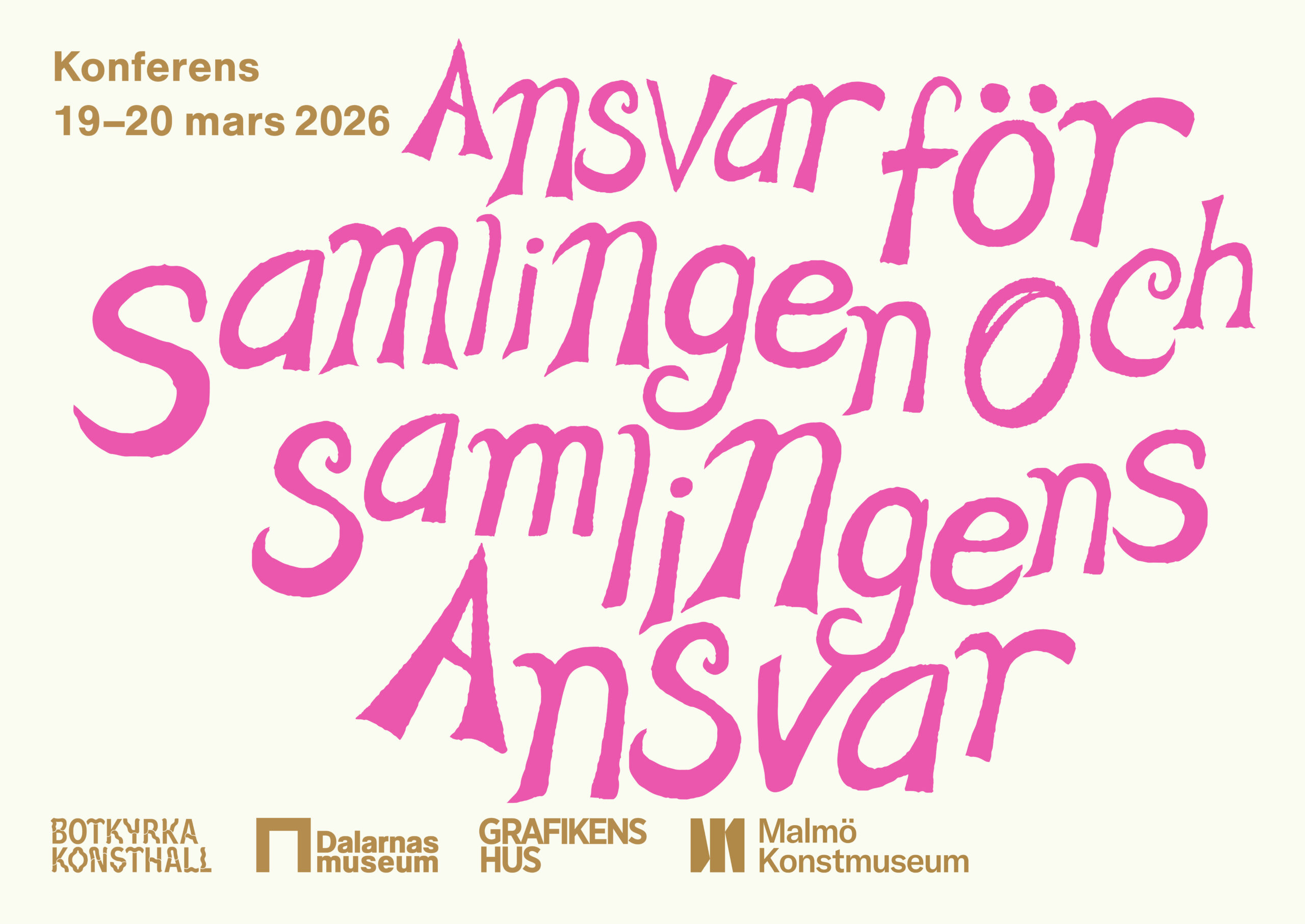 Save the date: Välkomna till konferensen ”Ansvar för samlingen och ...